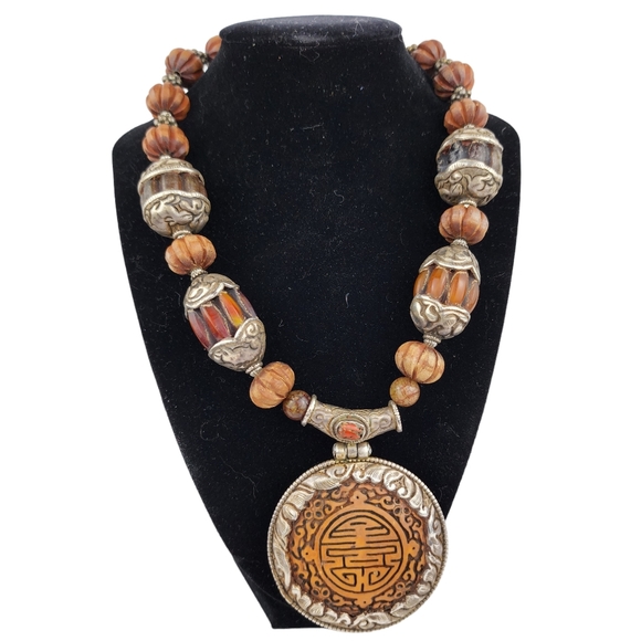 Jewelry | Copal Beads Necklace In Sterling Silver 185 1971980s | Poshmark